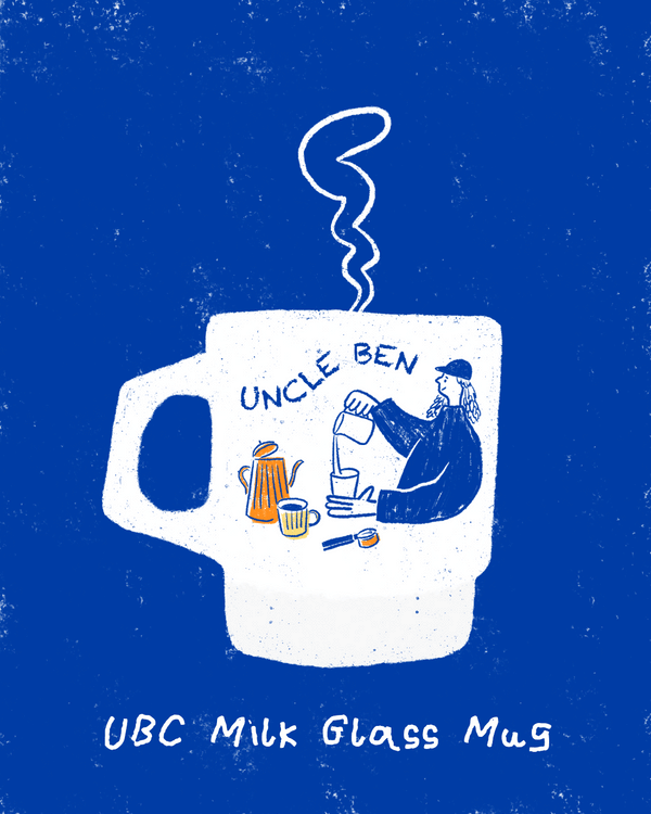 UBC Milk Glass Mug – Uncle Ben Coffee